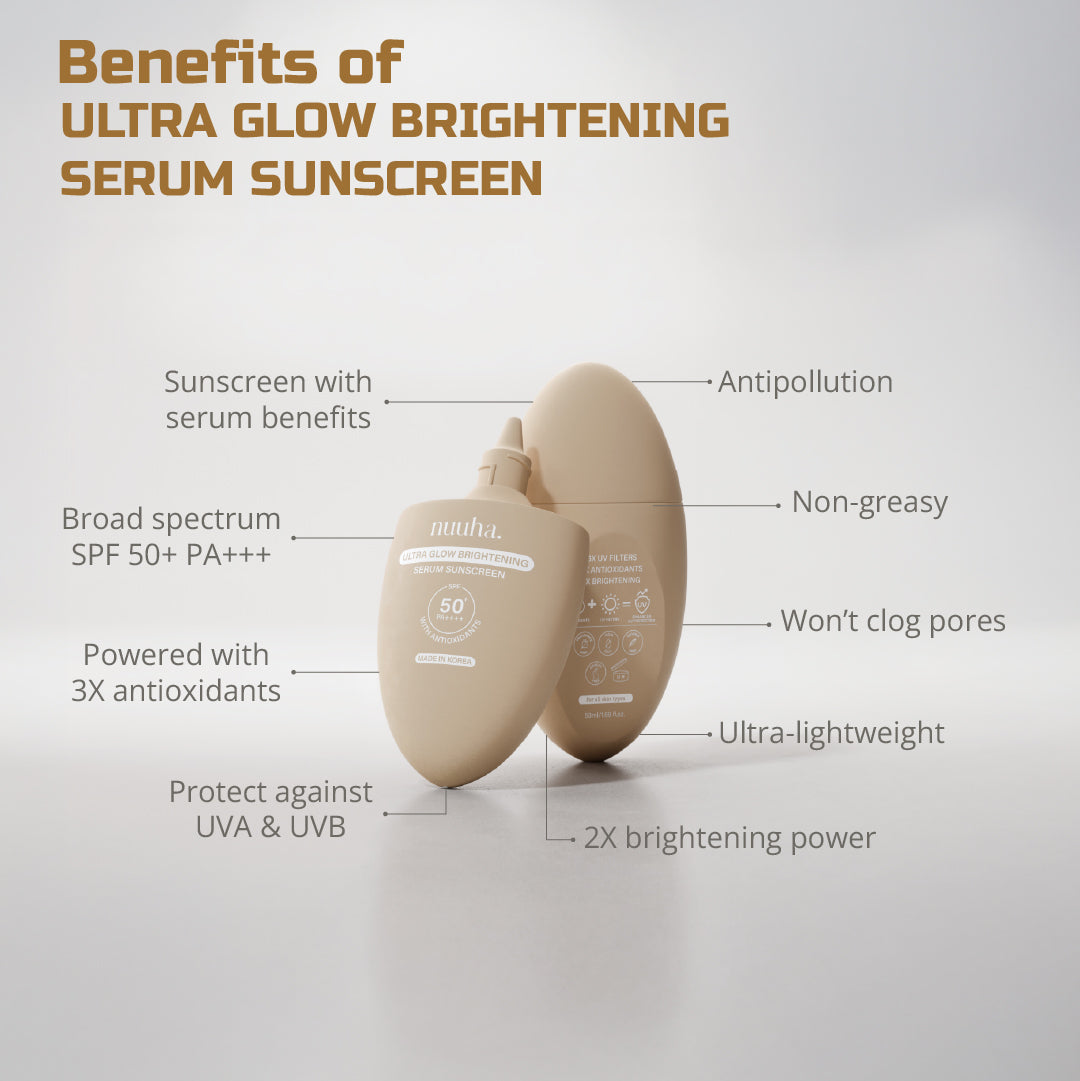 Nuuha Beauty Ultra Glow Brightening Serum Sunscreen SPF50+ PA ...